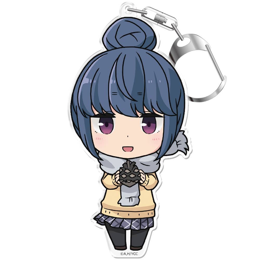Laid-Back Camp: Puni Colle! Keychain (with Stand) Rin Shima Uniform Ver ...