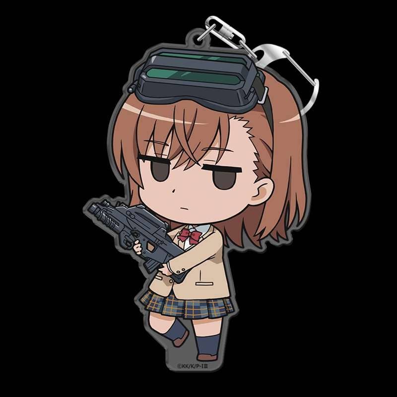 A Certain Magical Index III: Punikore! Keychain (With Stand) Misaka ...