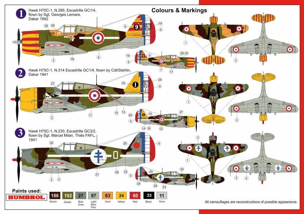 Curtiss Hawk H-75C1 "Over Africa" | HLJ.com