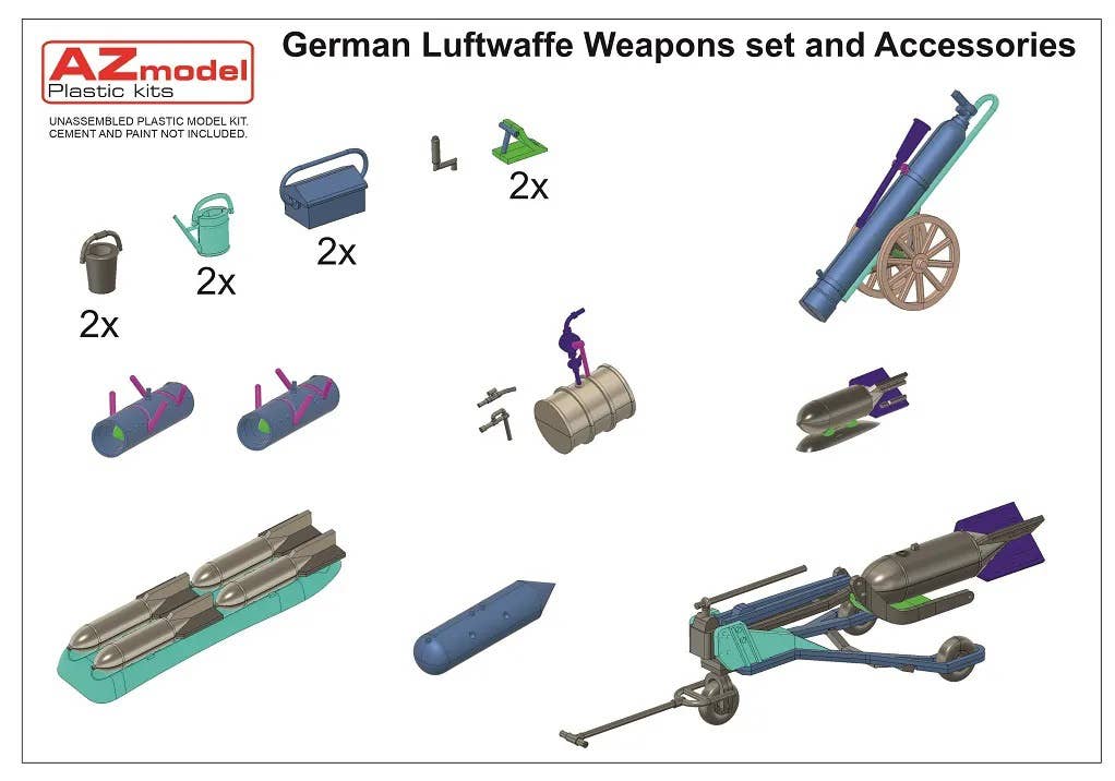 German Luftwaffe Weapon Set and Acessories | HLJ.com