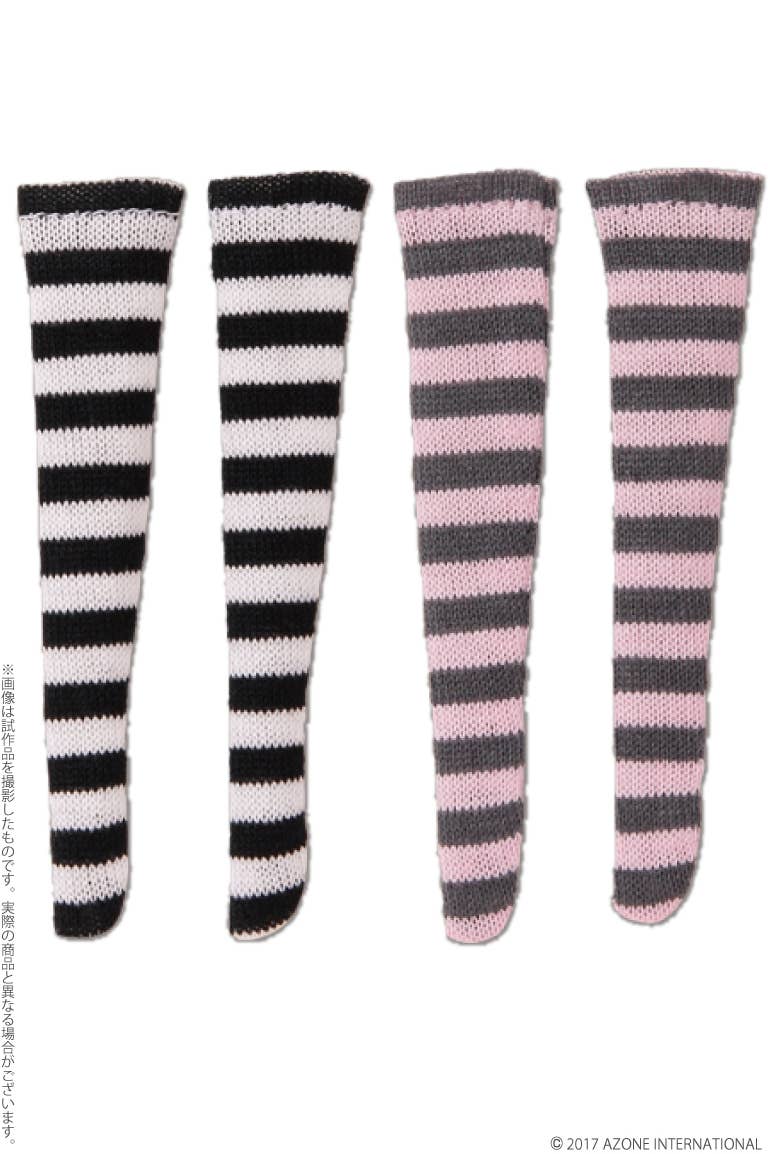 Border Socks A Set White x Black : Gray x Pink | HLJ.com