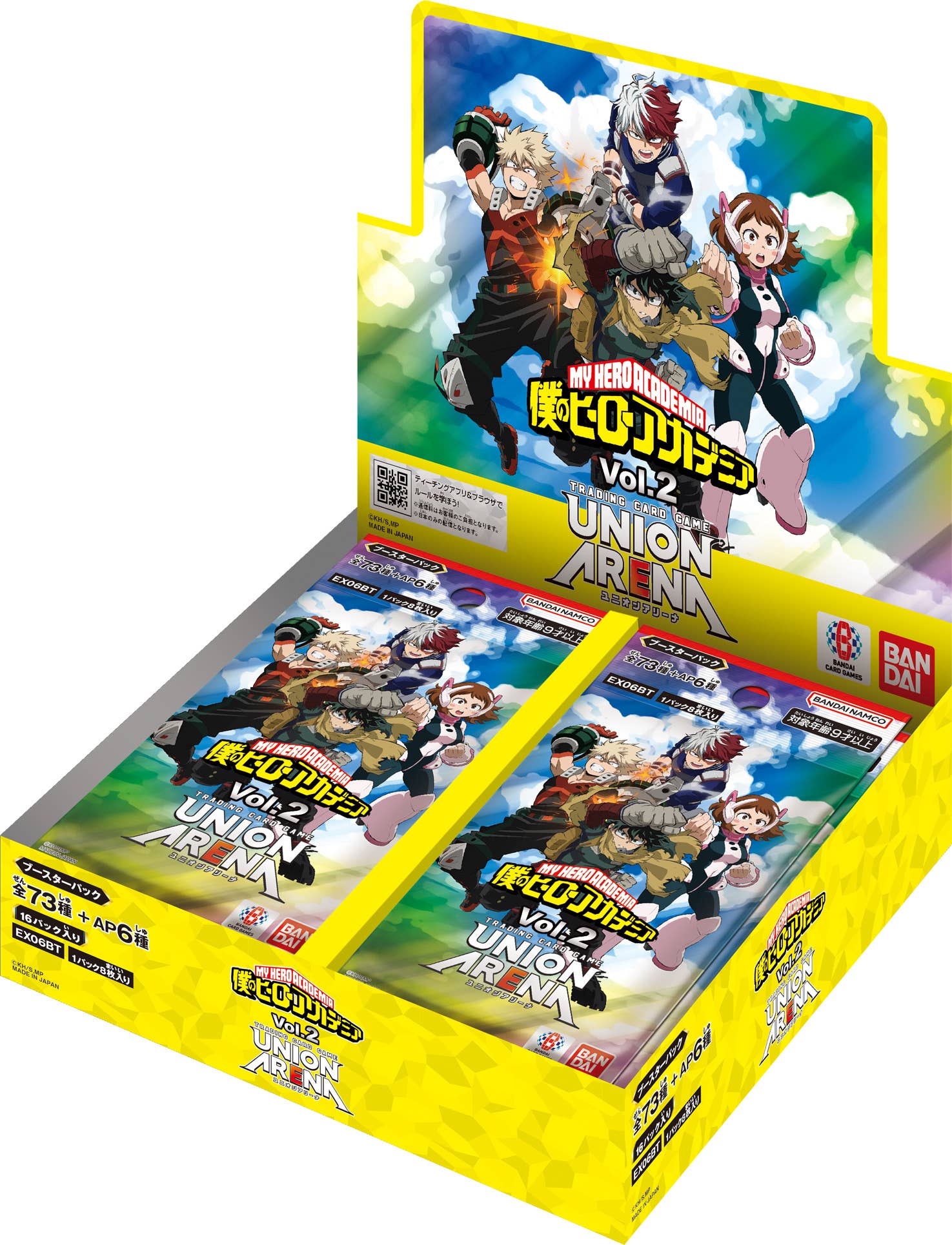 UNION ARENA Booster Pack My Hero Academia Vol.2 [EX06BT] 1Box 16pcs | HLJ.com
