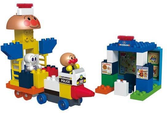 Anpanman Anpanman and Police Car Block Set | HLJ.com