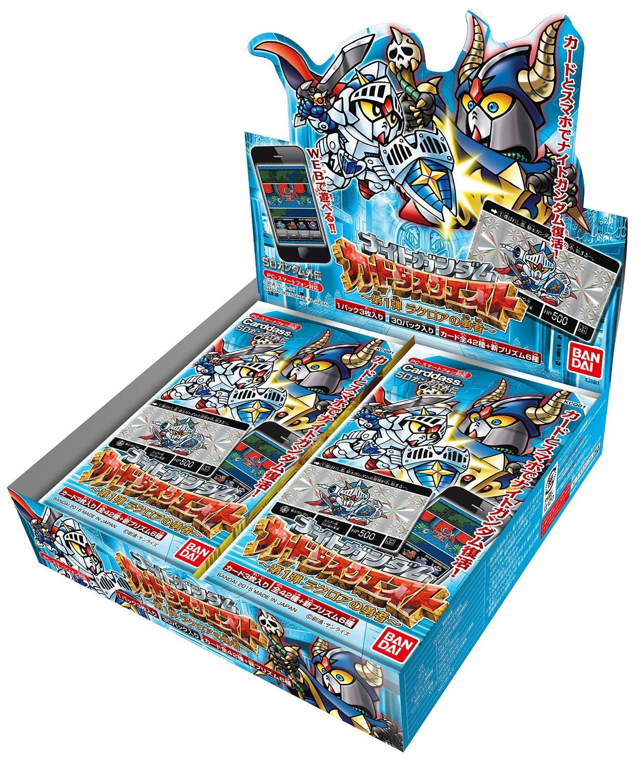 Knight Gundam Carddass Quest 1 Lacroa no Yuusha (KCQ01): 1Box (20pcs) | HLJ.com
