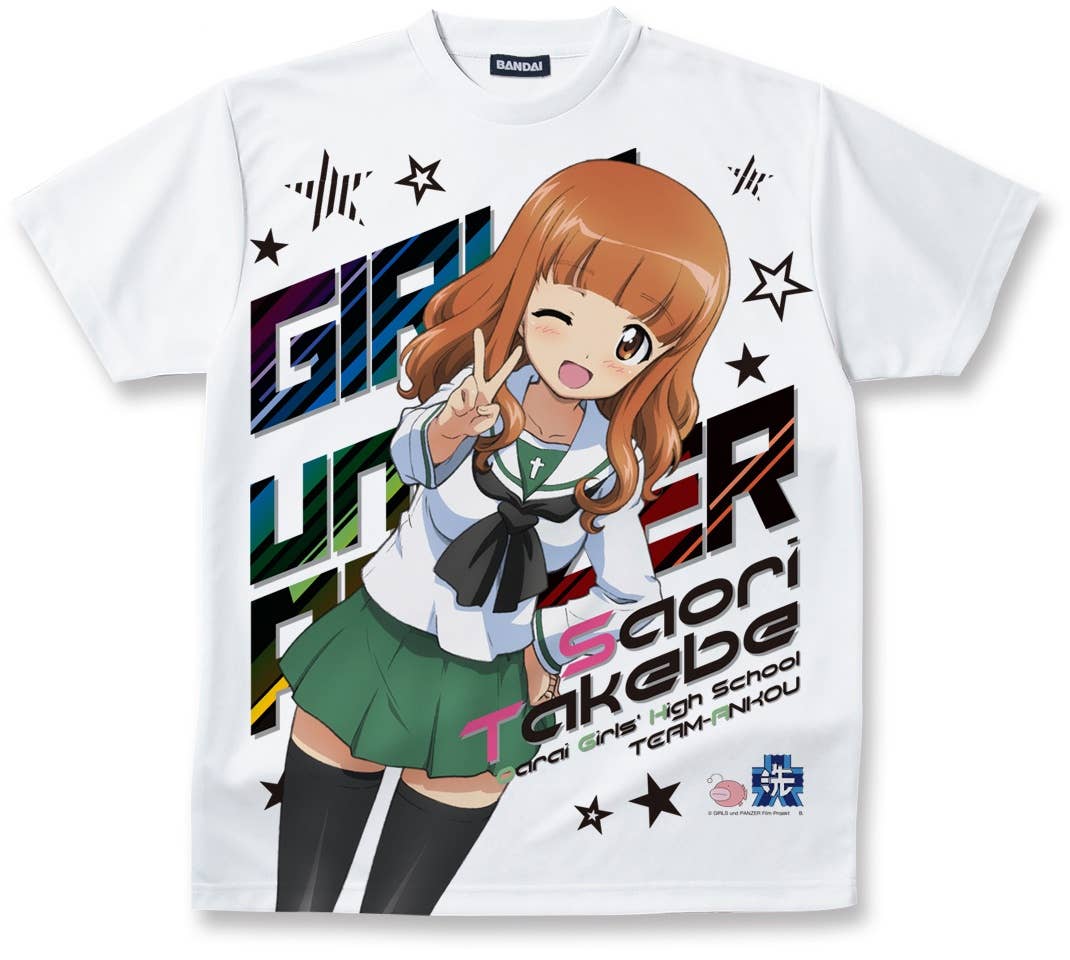 Girls und Panzer der Film Full Panel T-shirt Saori Takebe L | HLJ.com