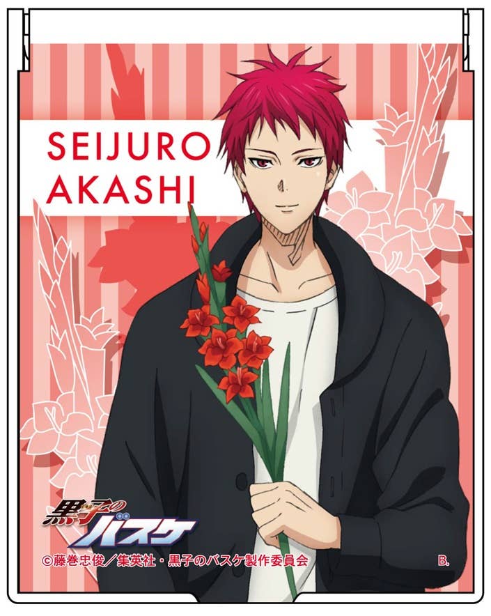 Kuroko's Basketball Bandai Newly Drawn Flower Holding Illustration ...