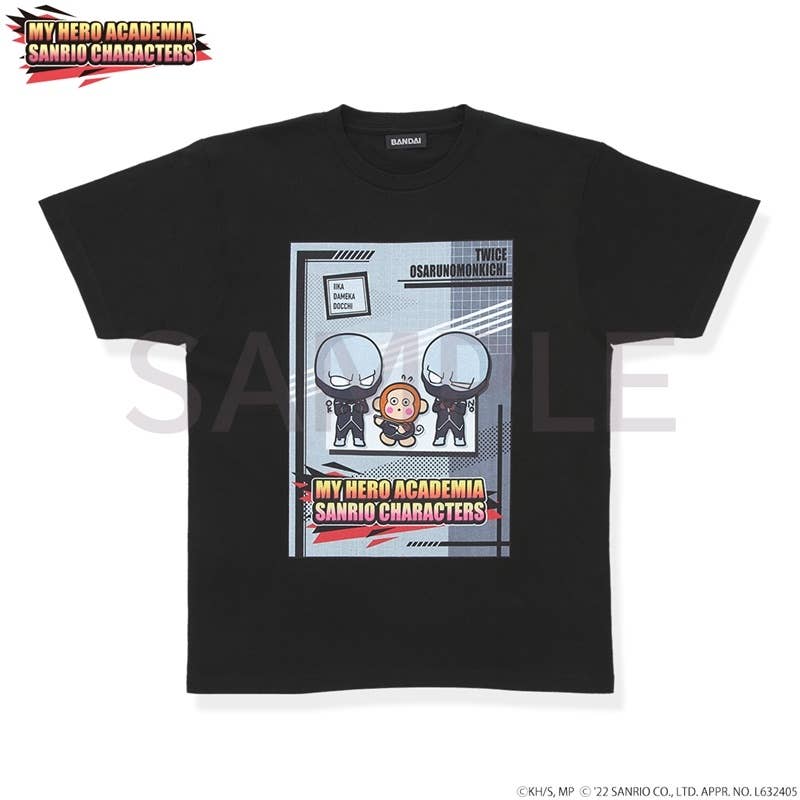 My Hero Academia x Sanrio Characters T-shirt (15 Types) Twice x Osaru ...