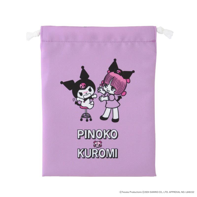 Pinoko x My Melody & Kuromi Drawstring Pouch Pinoko x Kuromi B | HLJ.com