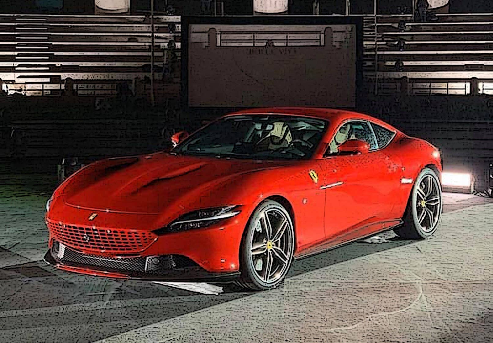 Ferrari Roma Rosso Corsa 322 with Display Case | HLJ.com