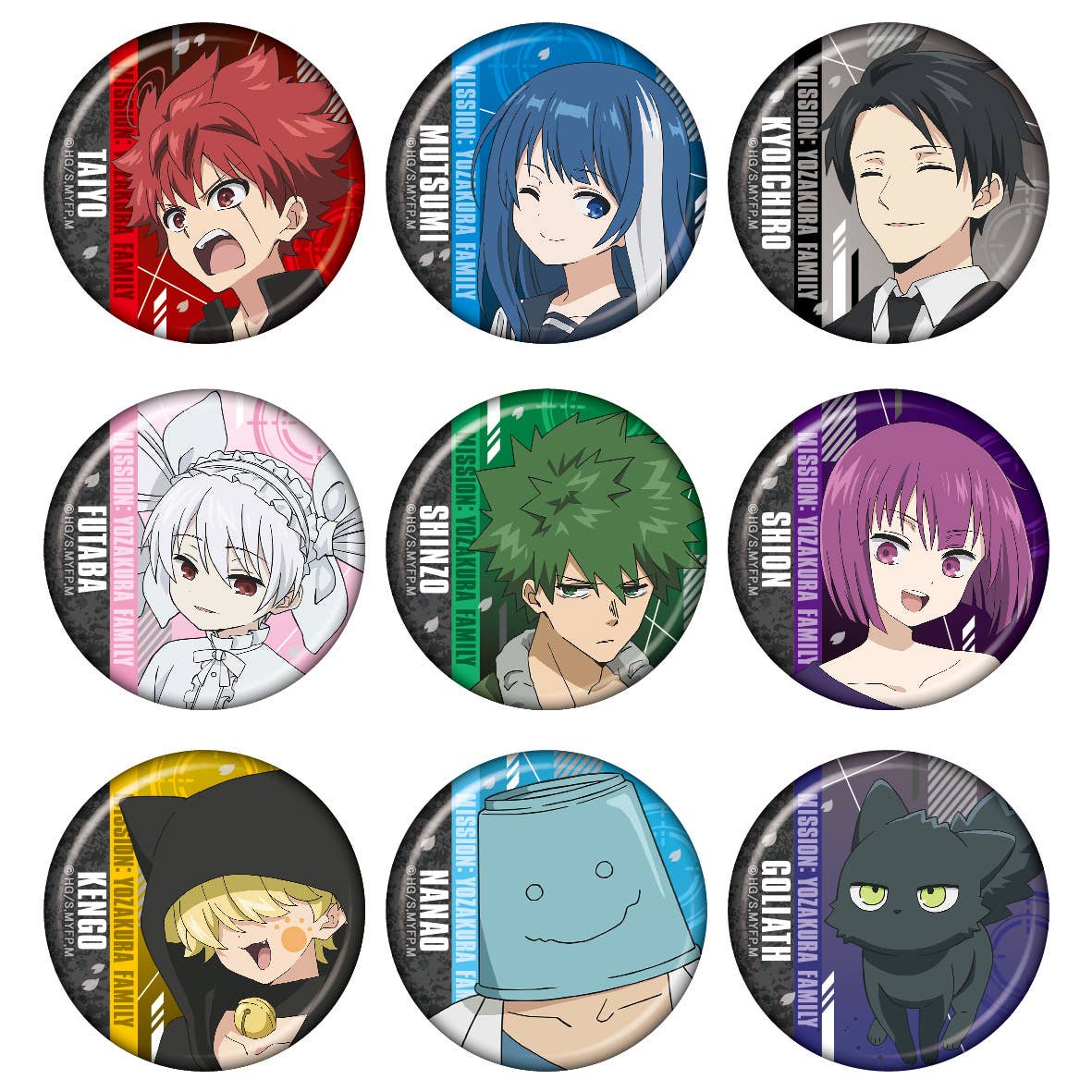 Mission Yozakura Family: Trading Badges: 1Box (9pcs) | HLJ.com