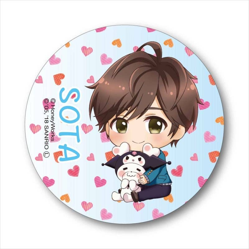 Honeyworks X My Melody Gyugyutto Can Badge Sota Mochizuki X Kuromi