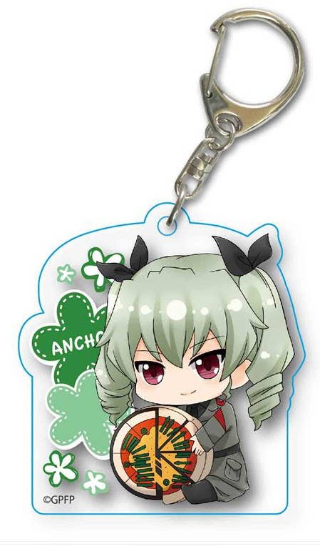 Girls und Panzer das Finale Gyugyutto Acrylic Keychain: Anchovy | HLJ.com