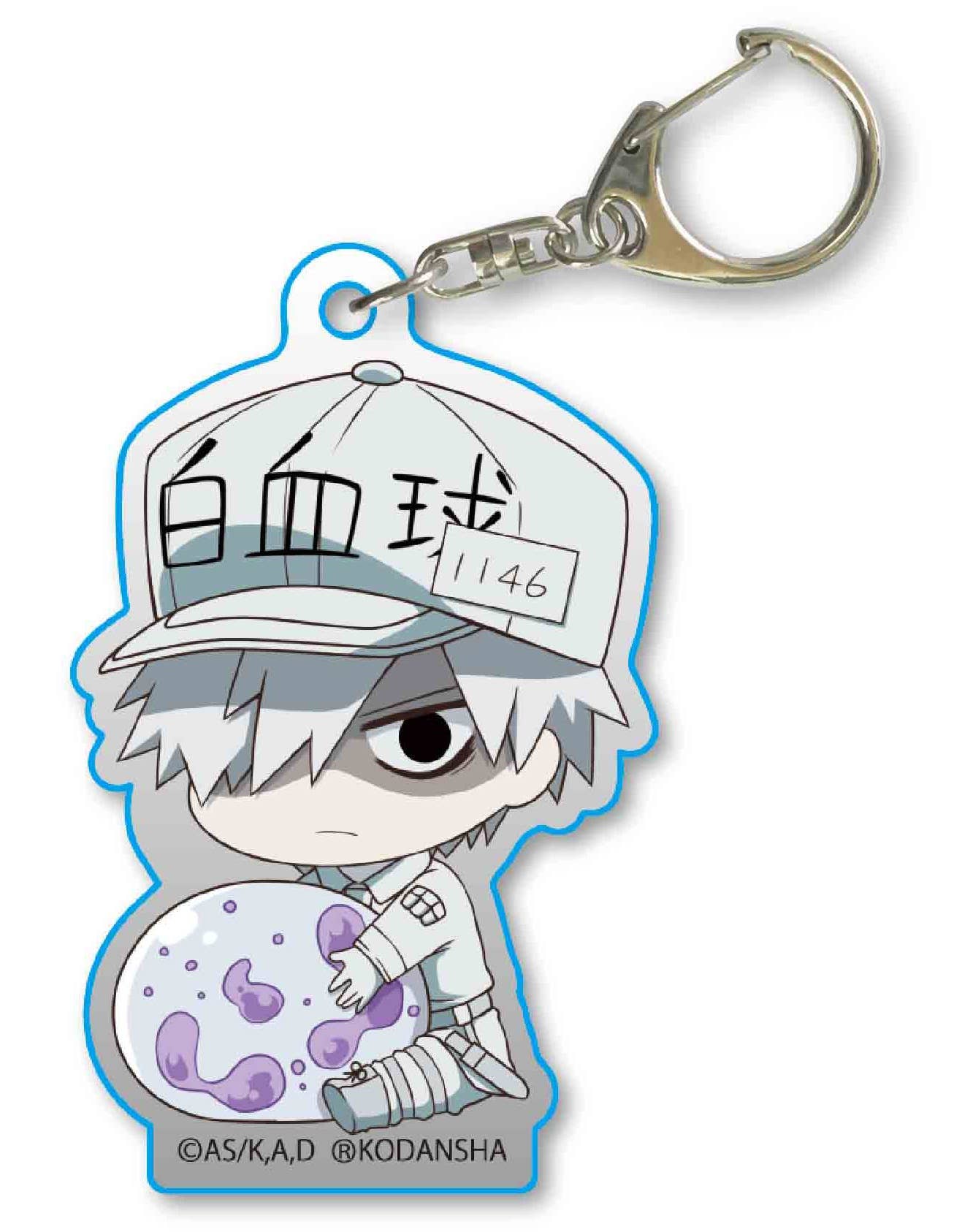 Cells at Work! Gyugyutto Acrylic Keychain: White Blood Cell (Neutrophil ...