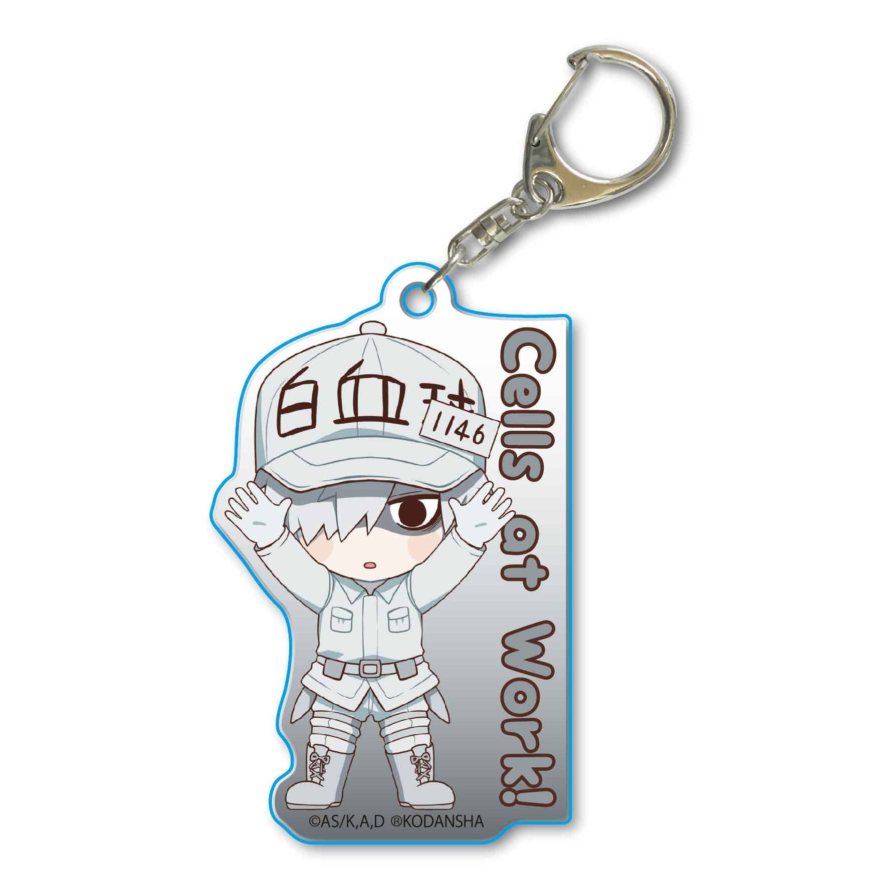 Cells at Work!: Banzai Acrylic Keychain: White Blood Cell (Neutrophil ...