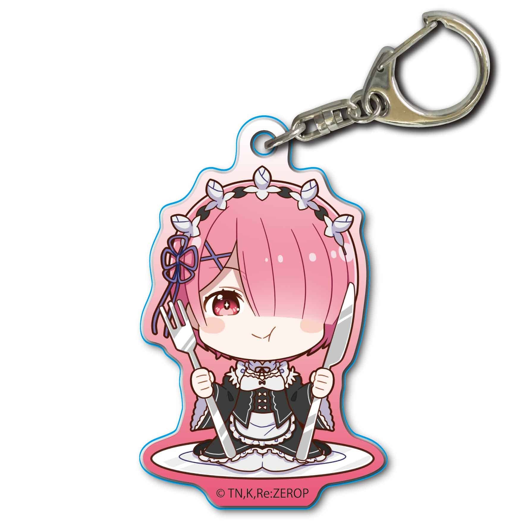 Re:Zero - Starting Life in Another World: Gochi Chara Acrylic Keychain ...