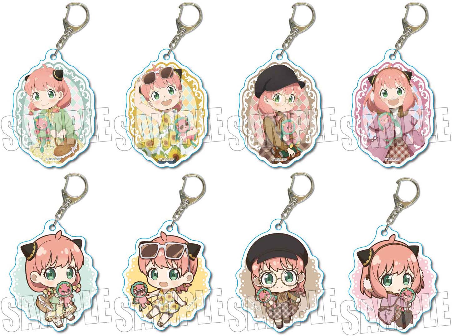 Spy x Family: Trading Acrylic Keychain / Four Seasons ver. 1Box (8pcs ...