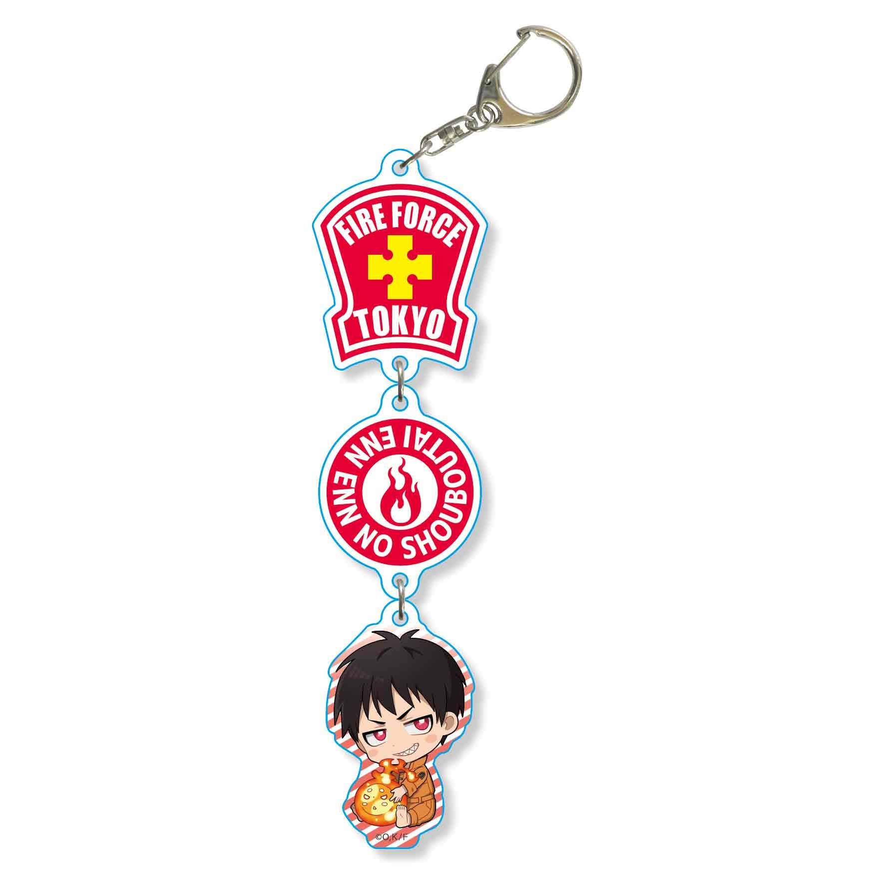 Fire Force: Gyugyutto 3-ren Keychain: Shinra Kusakabe | HLJ.com