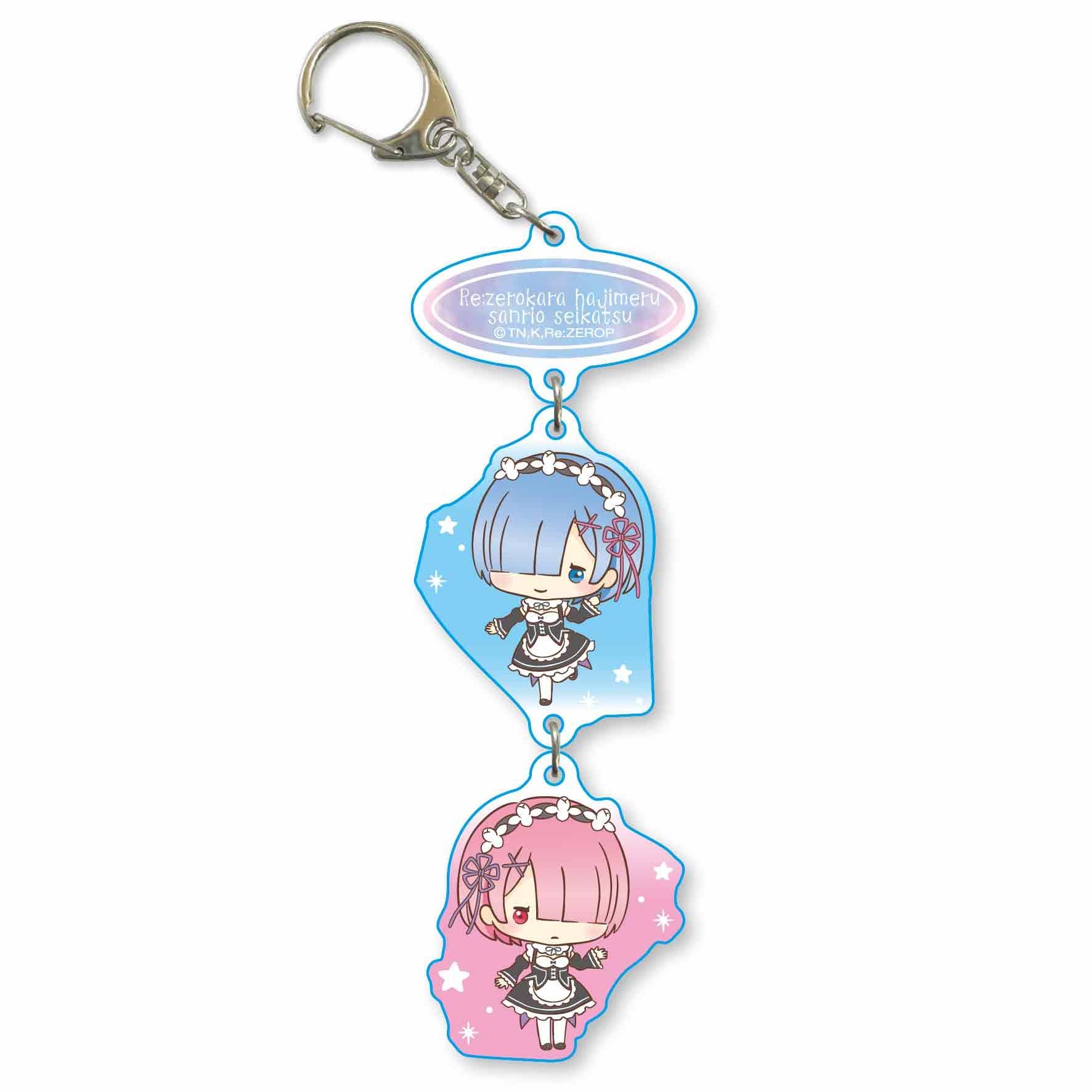 Re:Zero - Starting Life in Sanrio: 3-ren Keychain Rem & Ram | HLJ.com