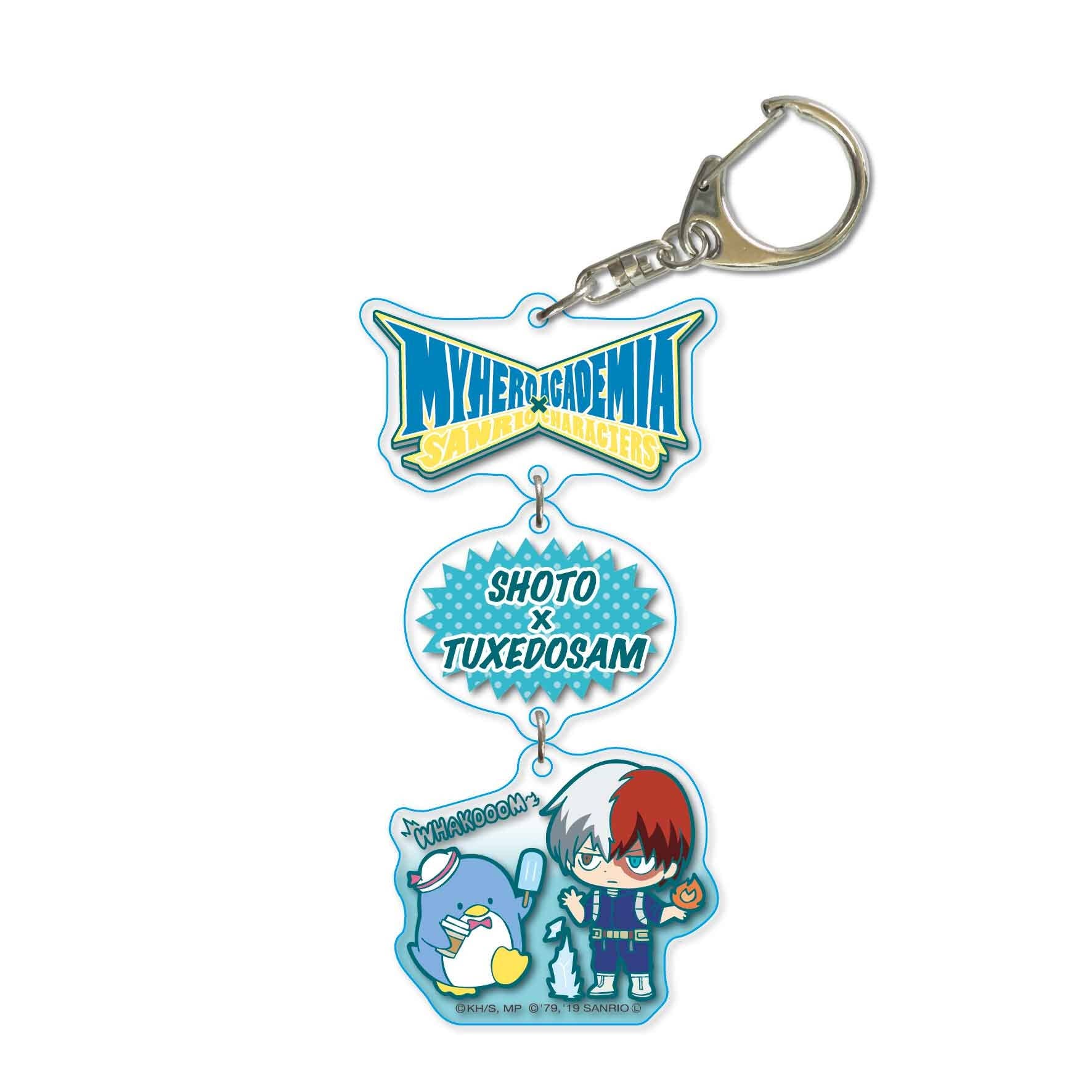 My Hero Academia x Sanrio Characters: 3-ren Keychain: Shoto Todoroki x ...