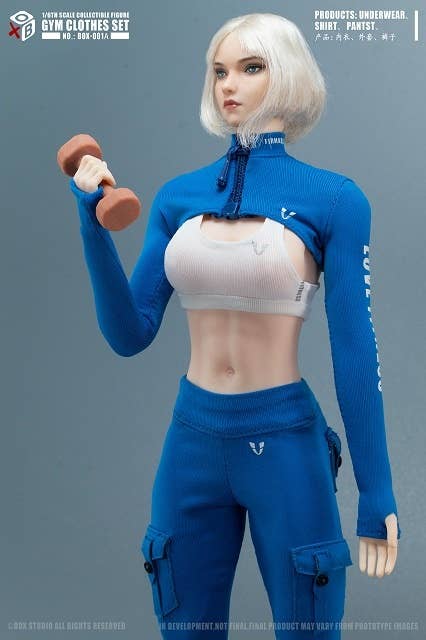 [BOX-001A] Female Gym Costume Set A (Blue) | HLJ.com