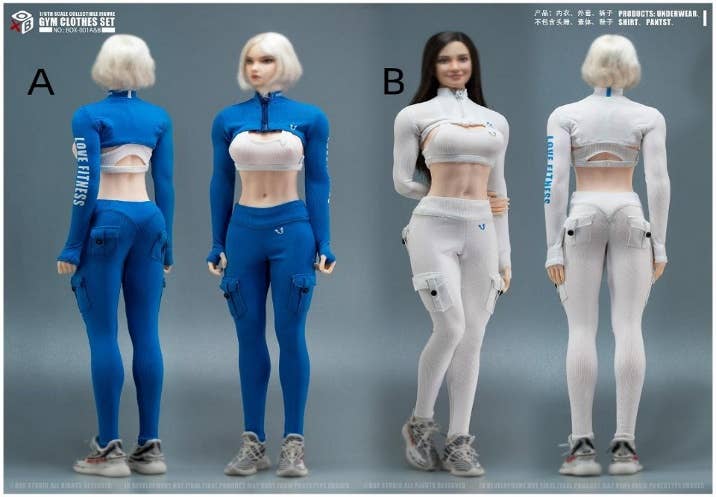 [BOX-001A] Female Gym Costume Set A (Blue) | HLJ.com