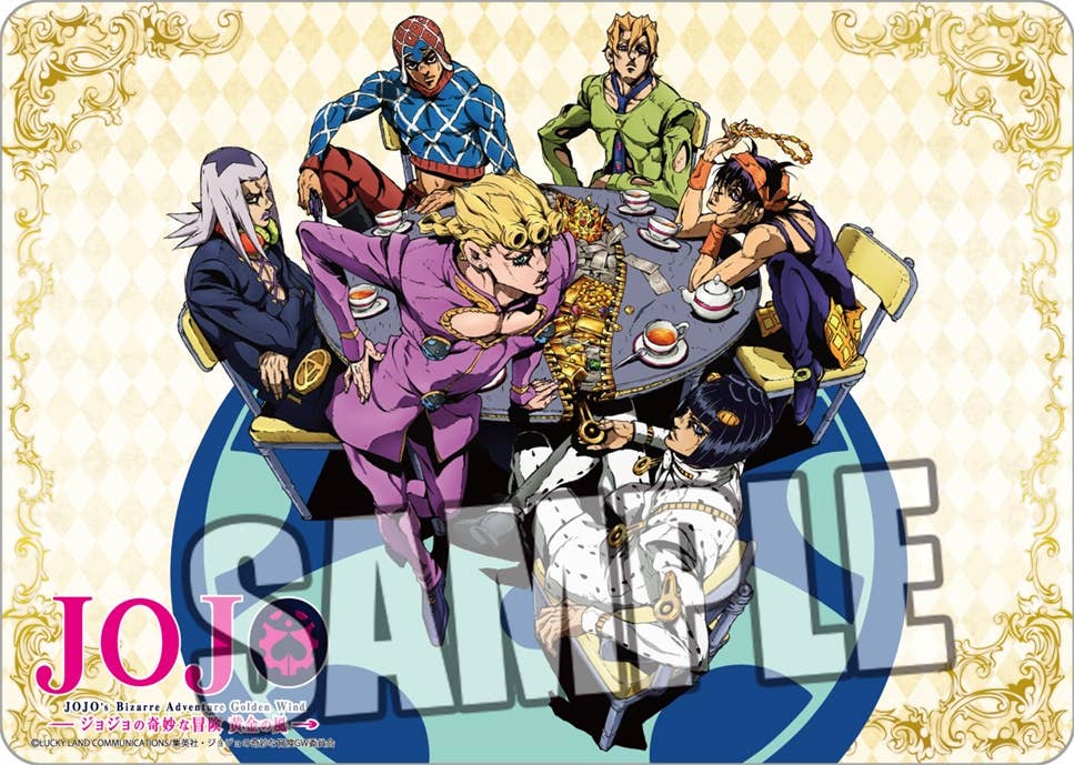JoJo's Bizarre Adventure Golden Wind: Character Multipurpose Rubber Mat ...