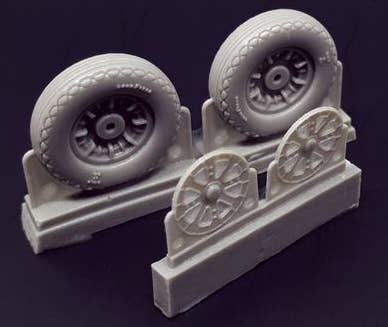 F4U Corsair Ribbed/Diamond Tread Wheels Set | HLJ.com