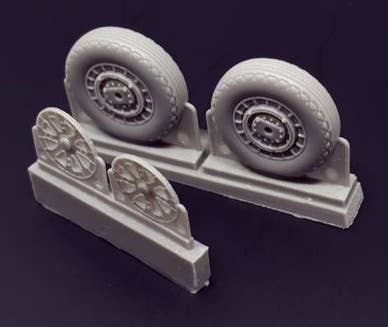 F4U Corsair Ribbed/Diamond Tread Wheels Set | HLJ.com