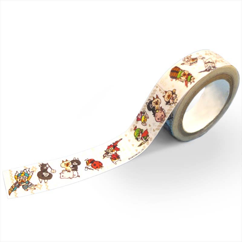 Capcom x B-Side Label Masking Tape Monster Hunter X Airou(Felyne) | HLJ.com