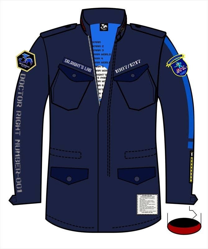 Mega Man 30th Anniversary Jacket M-65(Megaman Rockman GO) Model (Size ...