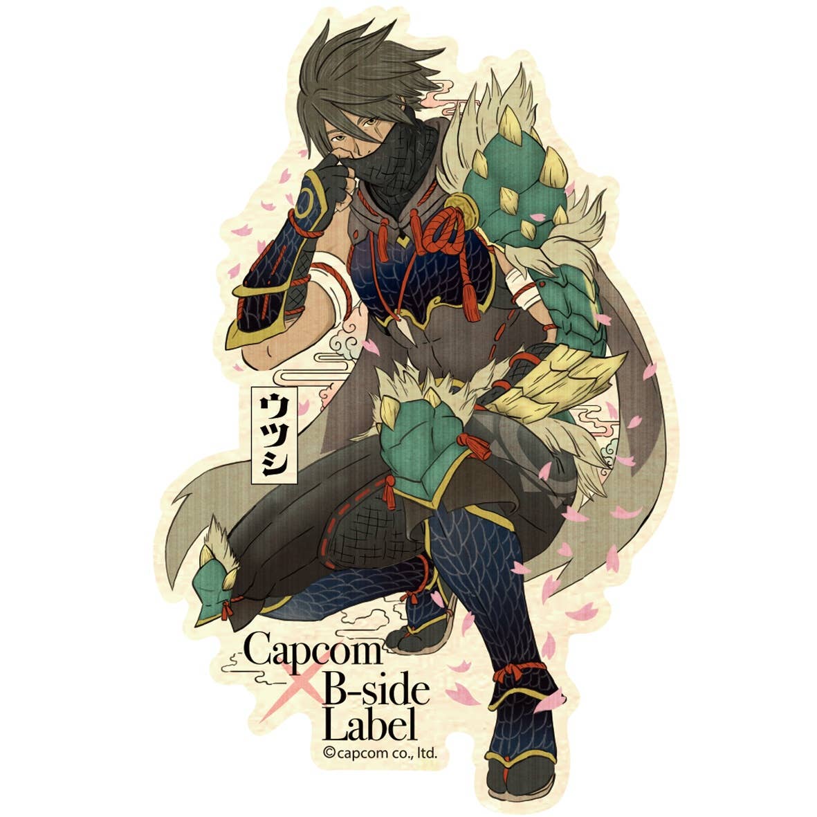 CAPCOM x B-SIDE LABEL Sticker Monster Hunter Master Utsushi (Cherry ...