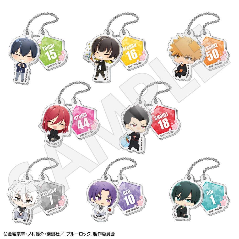 TV Anime BLUE LOCK : Trading Chibi Character Acrylic Keychain 1BOX8Pcs ...