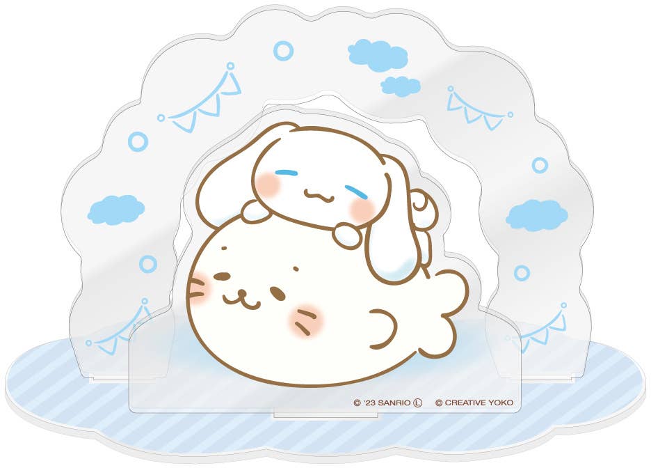 Sirotan x Sanrio characters: Acrylic Diorama / Sirotan x Cinnamoroll ...