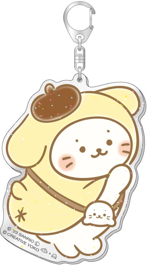 Sirotan x Sanrio characters: Big Acrylic Keychain With Lame / Sirotan ...