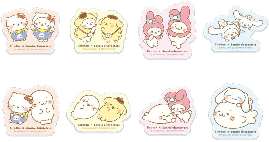 Sirotan x Sanrio characters: Trading Acrylic Magnet 1Box 8pcs | HLJ.com