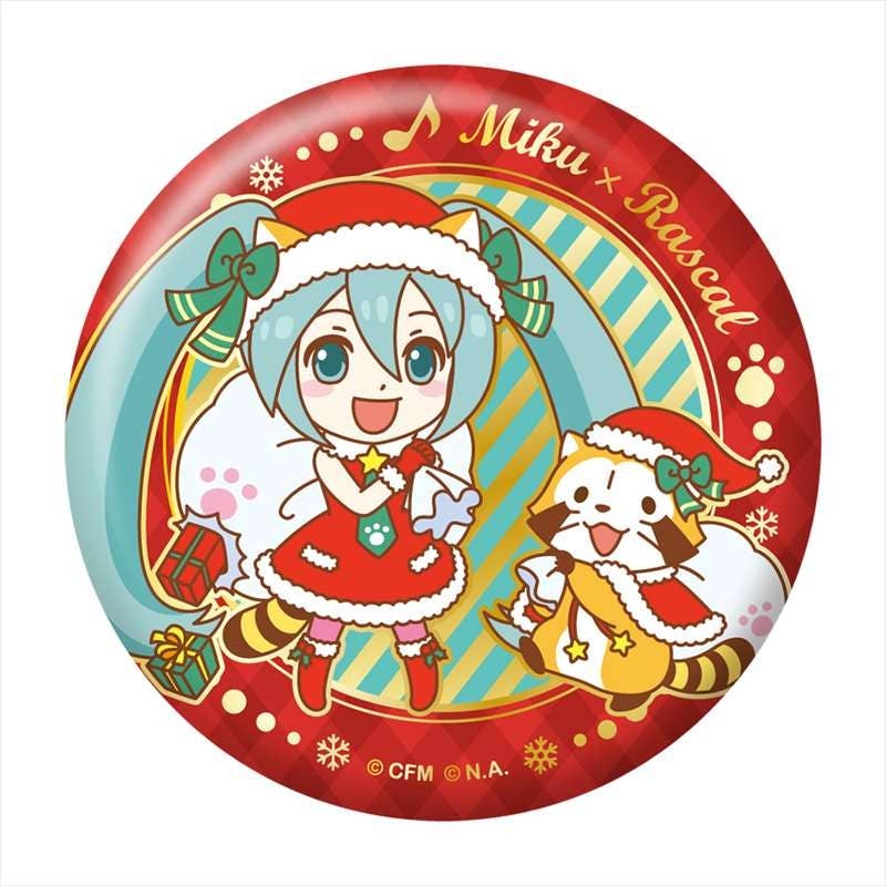 Hatsune Miku x Rascal The Raccoon: 2020 Winter Big Can Badge Collection ...