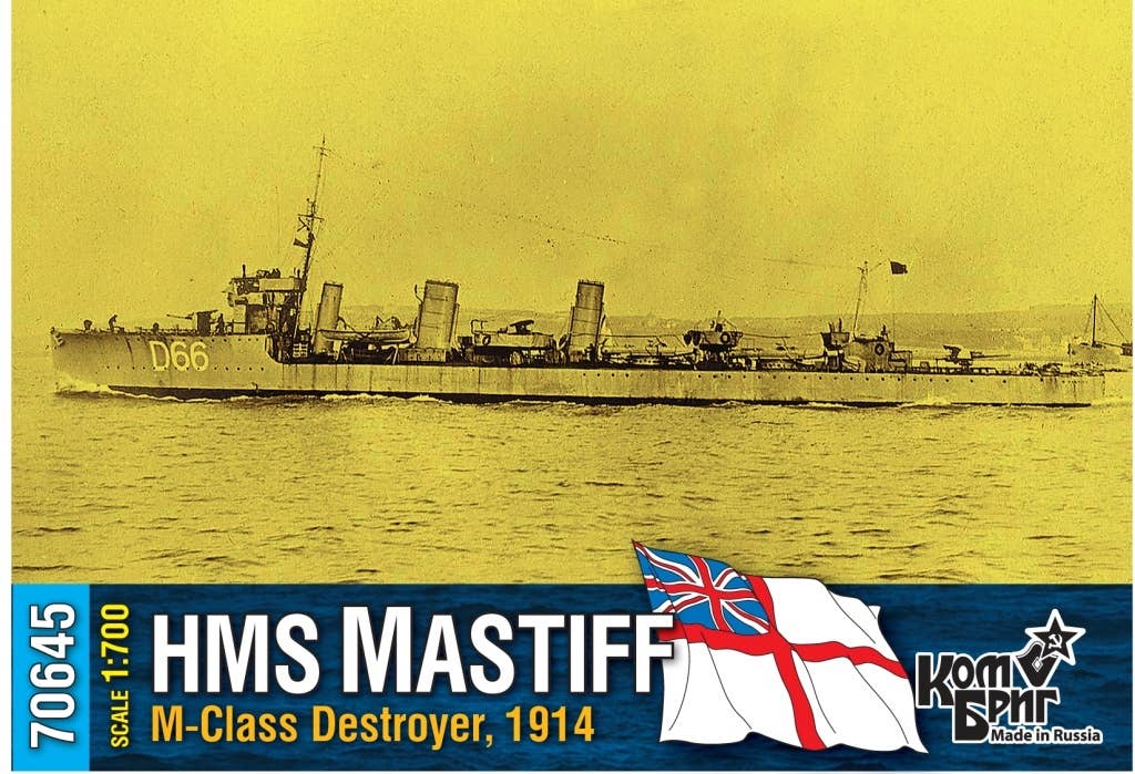 British M-Class Destroyer HMS Mastiff with E Parts 1915 | HLJ.com