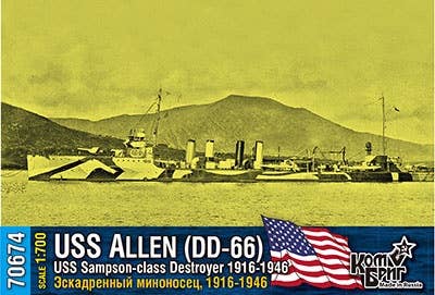 US Sampson-Class Destroyer DD-66 Allen 1916-1946 | HLJ.com