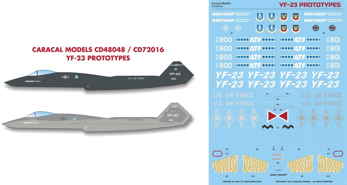YF-23 Prototypes | HLJ.com