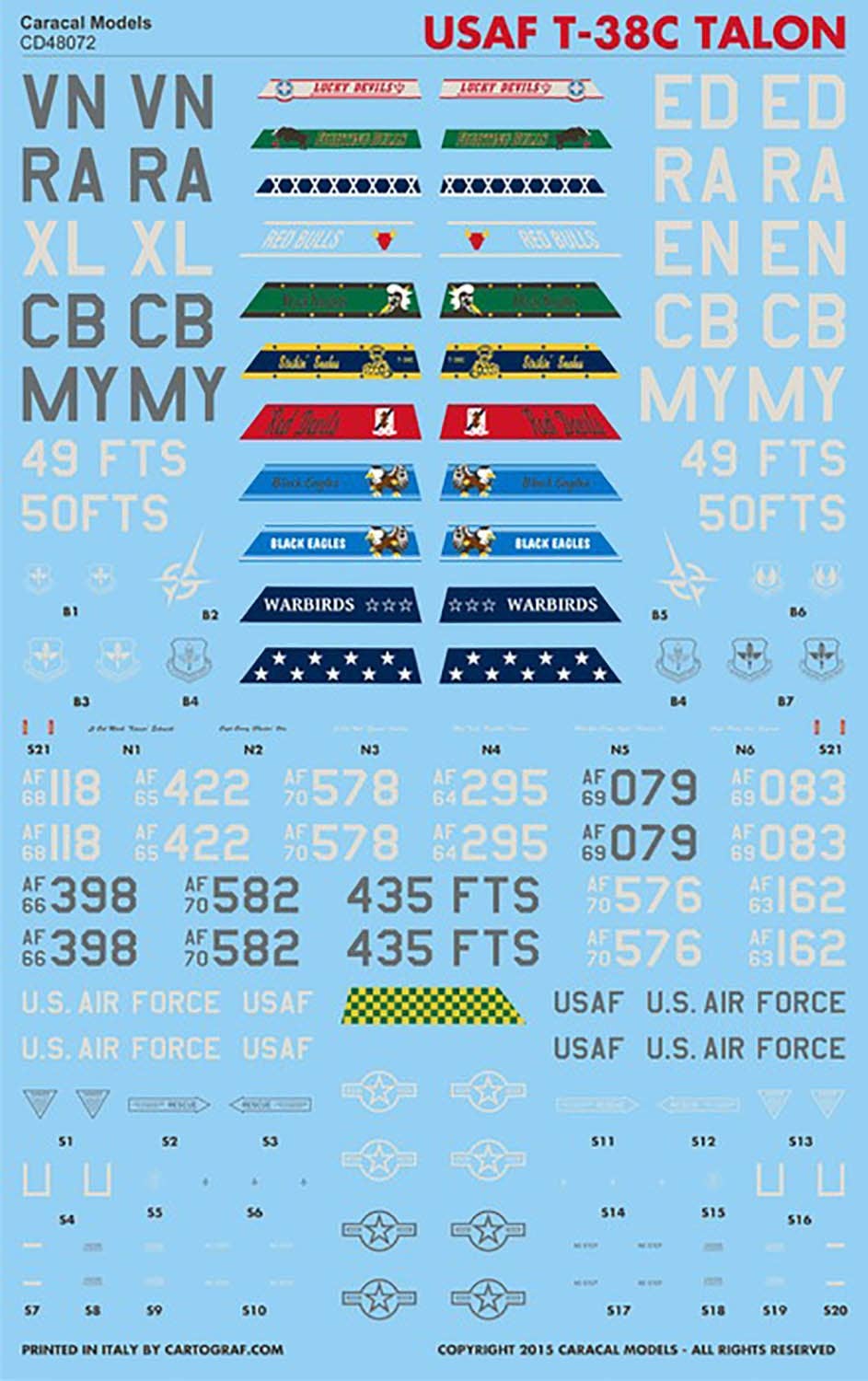 Us Air Force T-38C Talon Decal | HLJ.com