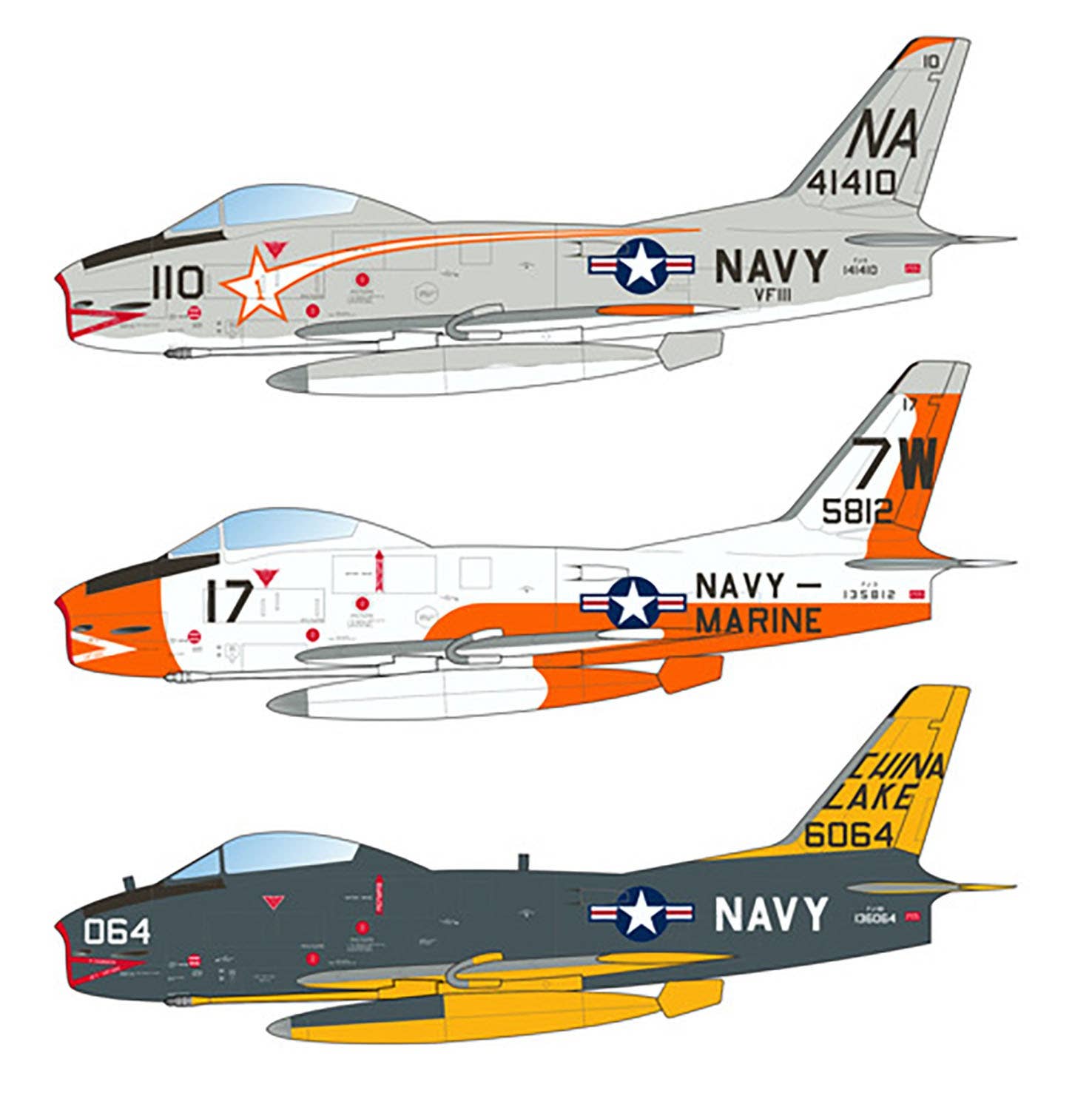 US Navy FJ-3 Fury Part 1 Decal | HLJ.com