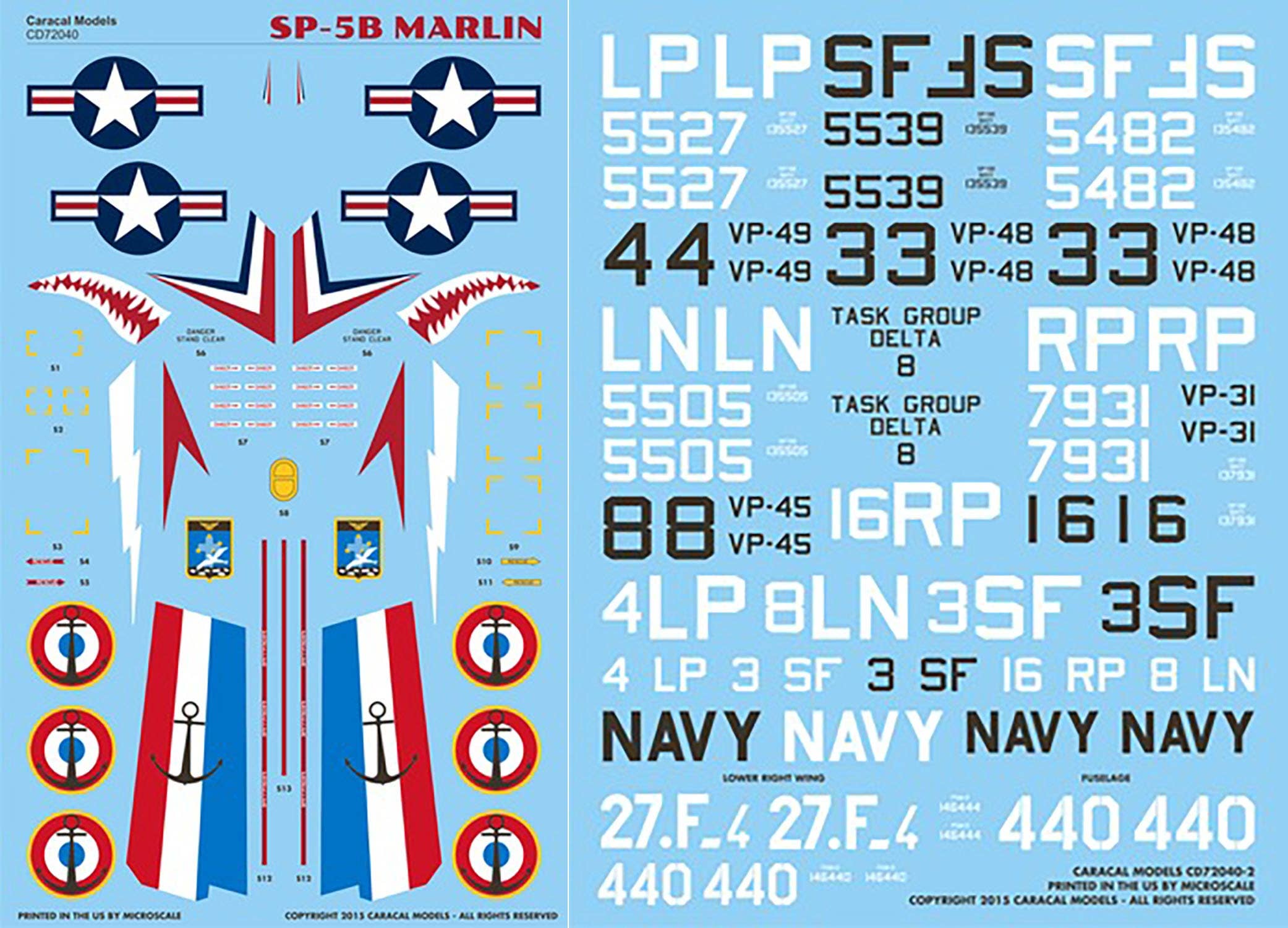 US Navy P5M-2 (SP-5B) Marlin Decal | HLJ.com