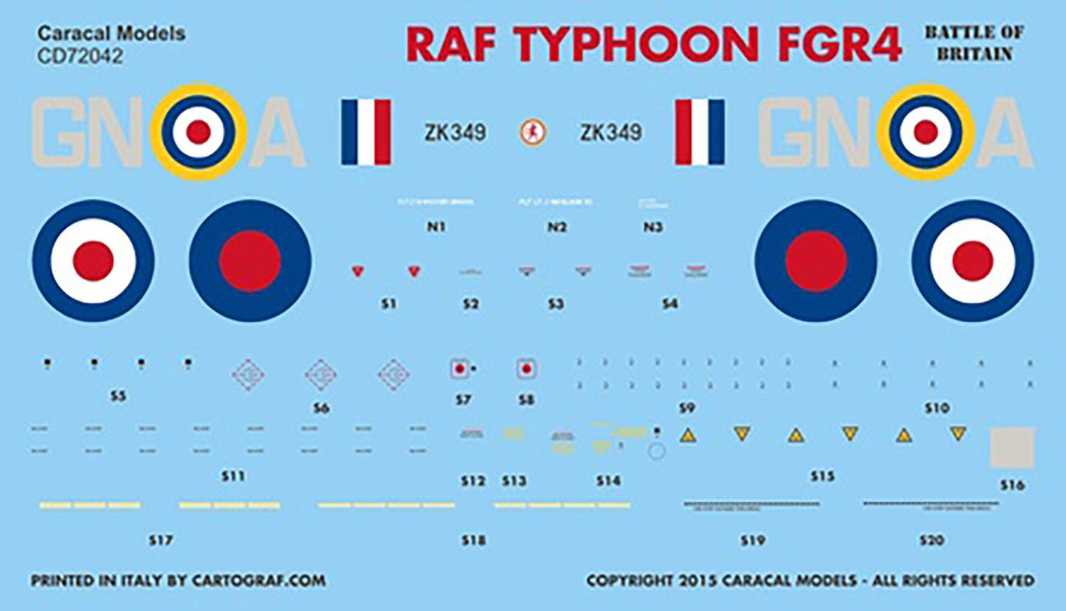 Royal Air Force Typhoon FGR4 Battle Of Britain Decal | HLJ.com