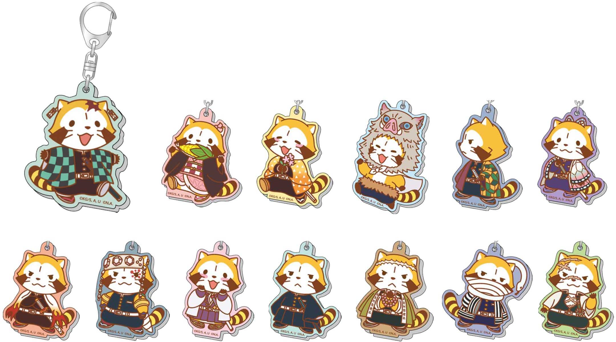 Demon Slayer: Kimetsu no Yaiba x Rascal: Trading Acrylic Keychain ...