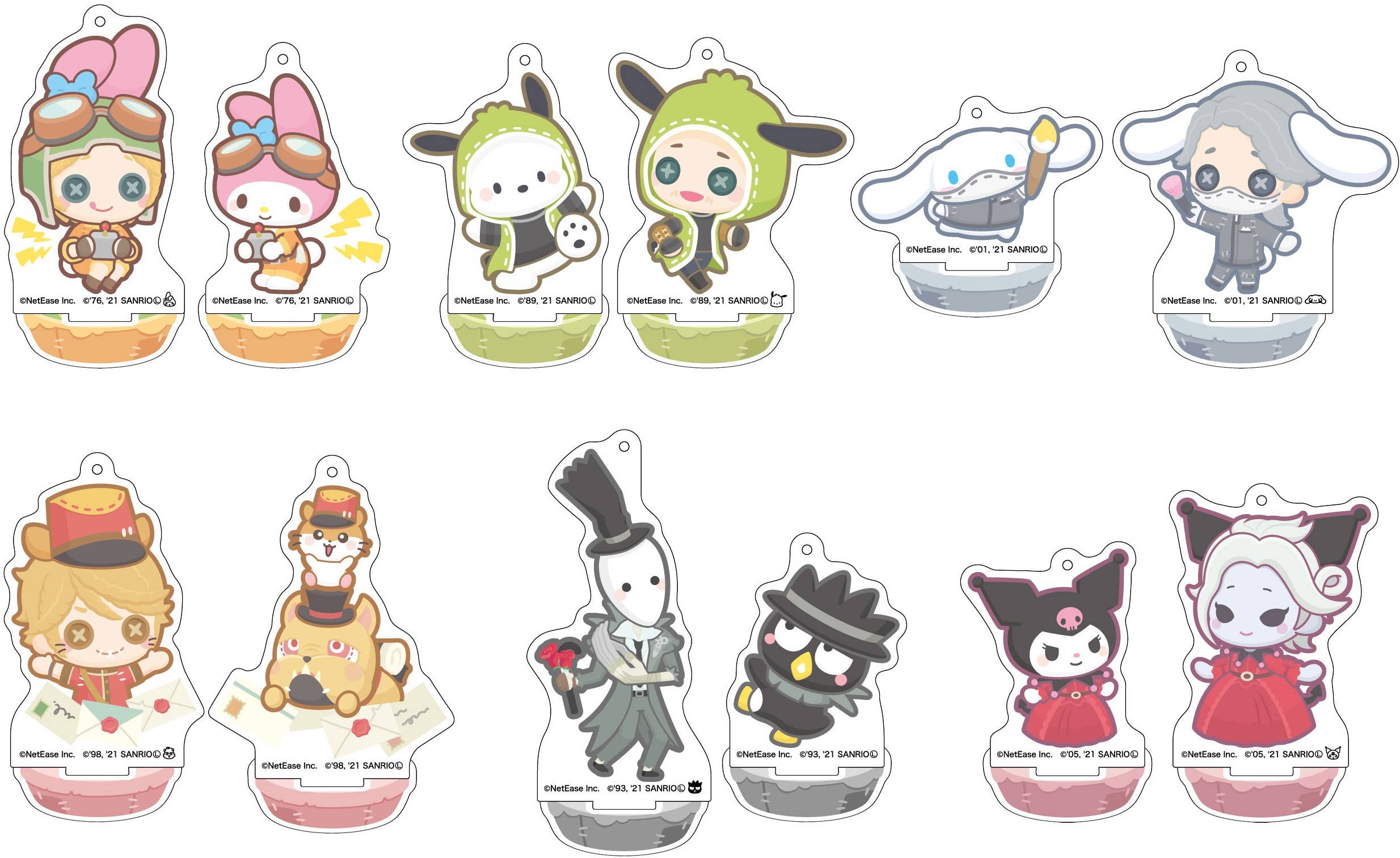 Identity V x Sanrio Characters: Trading Acrylic Stand Mini Characters ...
