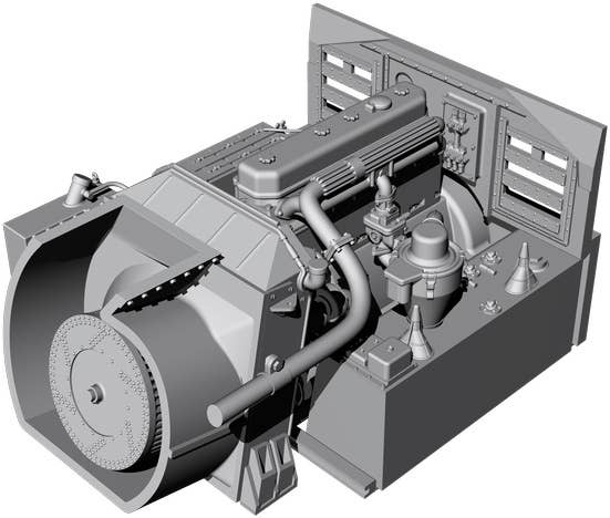 Pz.38(t) Ausf. E/F Engine Set (for Tamiya) | HLJ.com