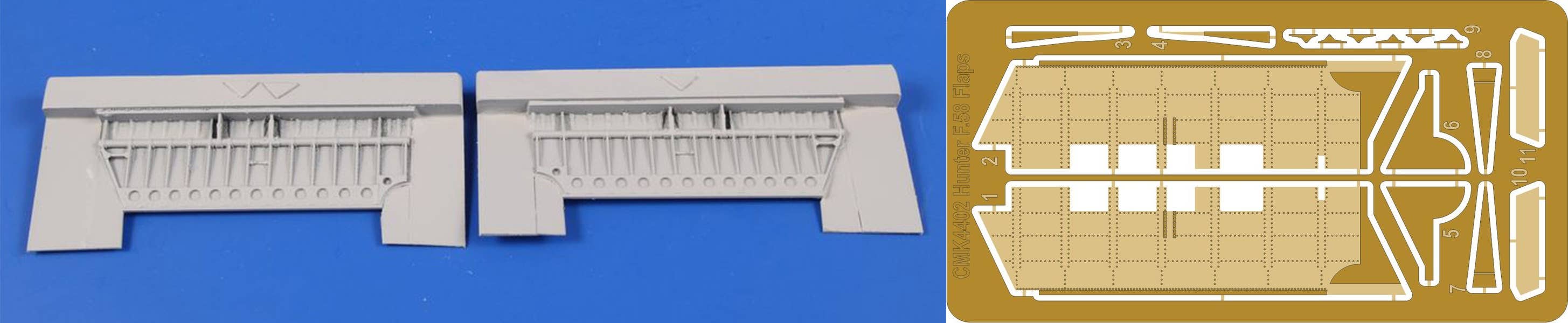 Hawker Hunter F.58A Flaps Correction Set (for Airfix) | HLJ.com
