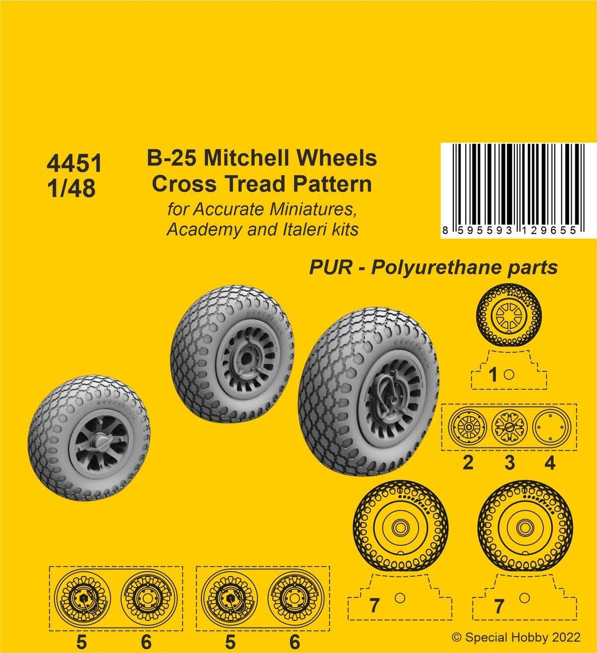 B-25 Mitchell Wheels/ Cross Tread Pattern | HLJ.com