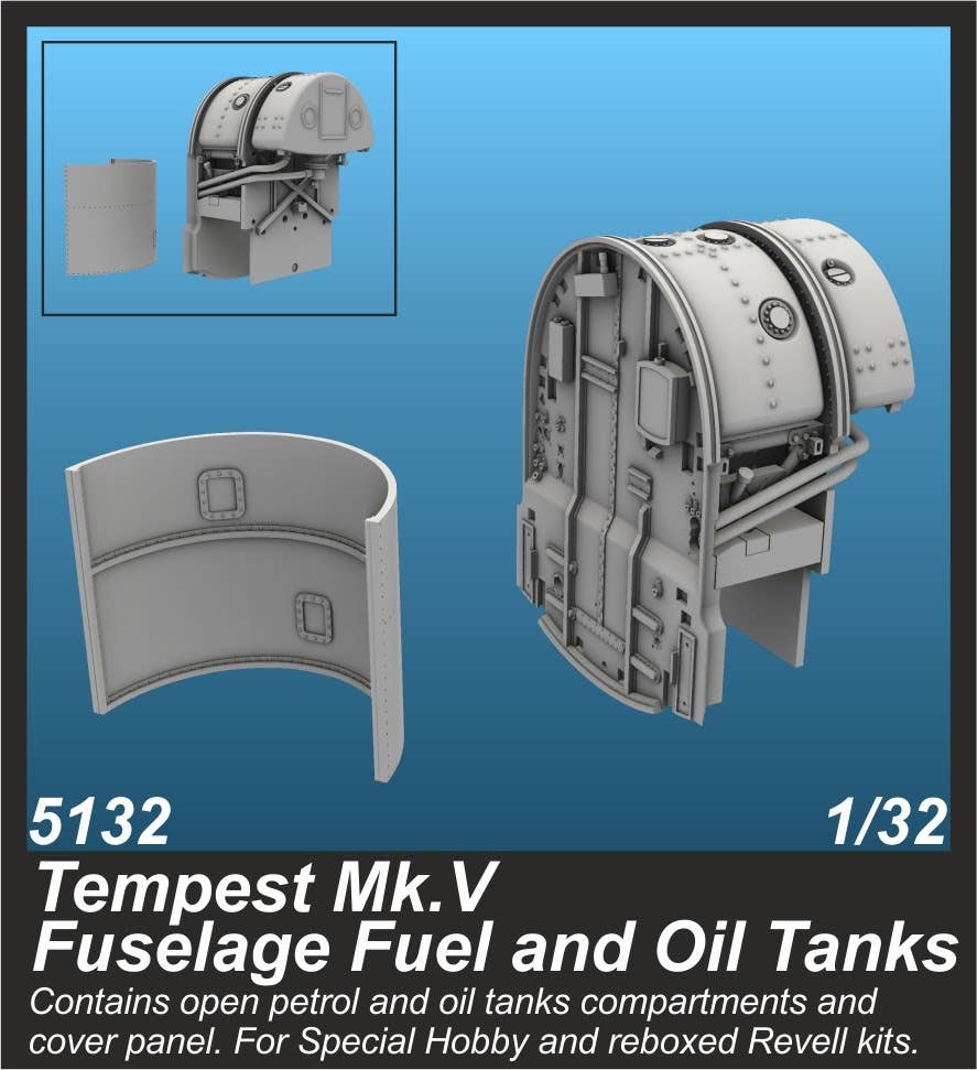 Tempest Mk.V Fuselage Fuel And Oil Tanks (for Special Hobby) | HLJ.com