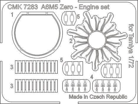 A6M5 Zero Engine Set (for Tamiya Kit) | HLJ.com